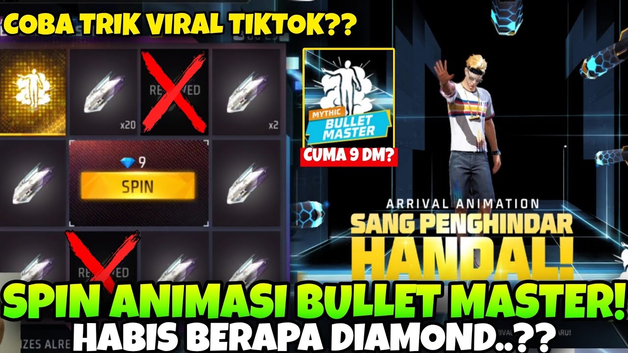SPIN ARRIVAL ANIMATION BULLET MASTER TERBARU !! TRIK SPIN ANIMASI ...