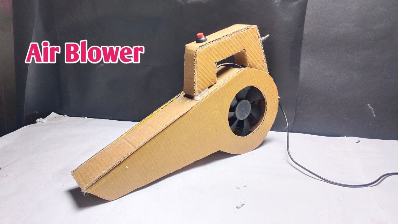 Air blower using cardbord How To Make Air Blower - YouTube