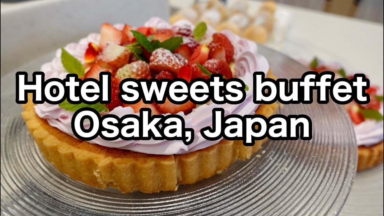 【Japan buffet】All-you-can-eat strawberry cakes at the sweets buffet ...