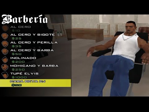 Cara Beta de CJ en la Barbershop. (Preview) #GTASAMOBILE - YouTube