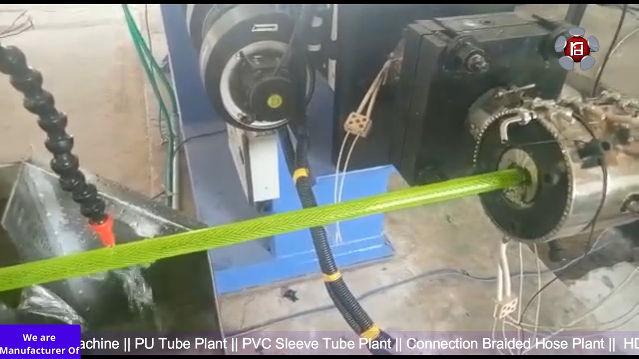 PVC Braided Pipe Making Machine By RD Engineering Works - YouTube