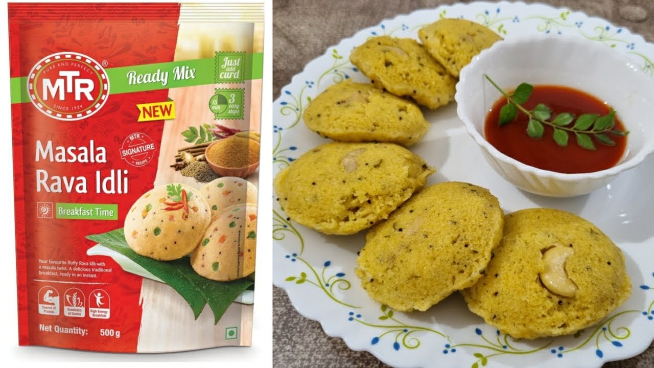 MTR rava Idli Mix Recipe - YouTube