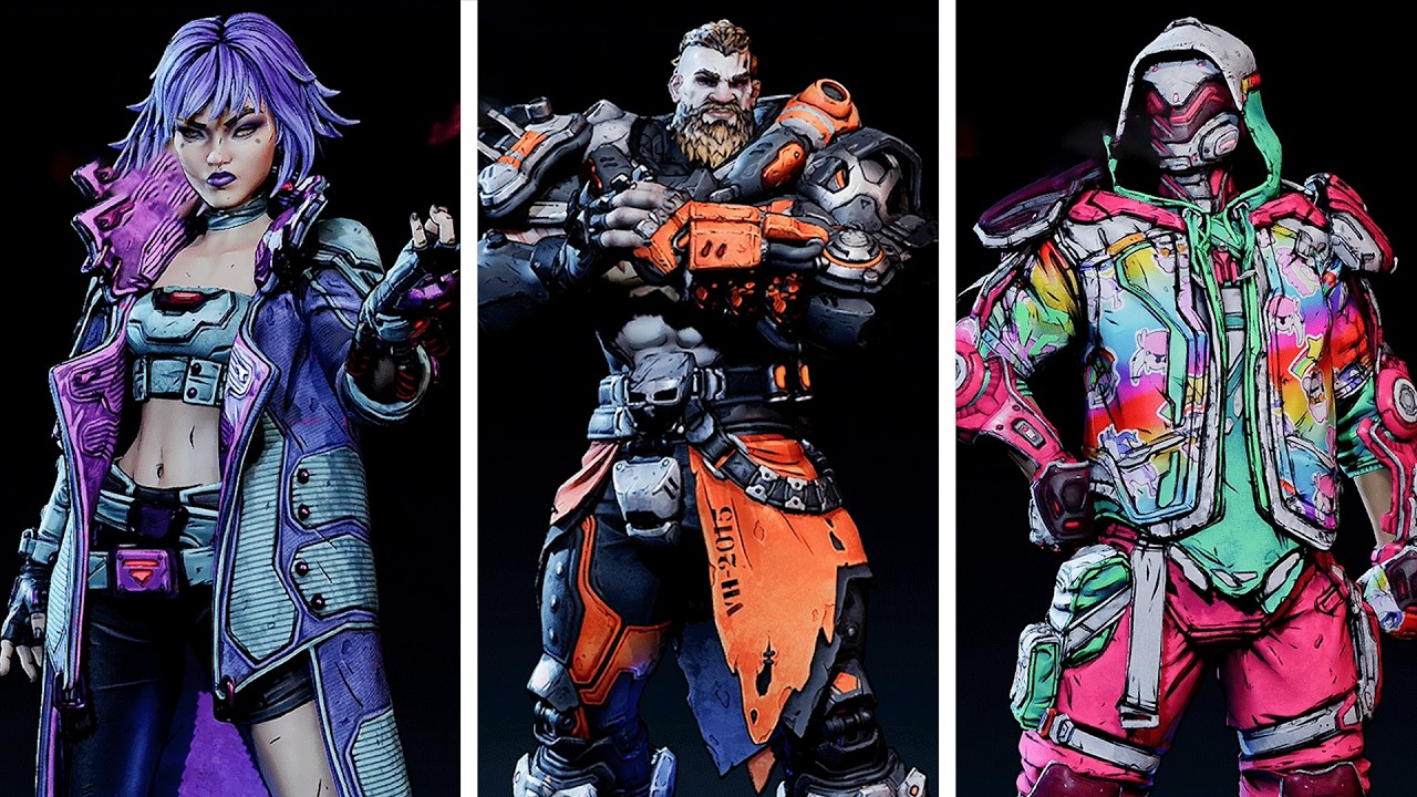 Borderlands 4 - All Vault Hunter Skins & Outfits Showcase - YouTube