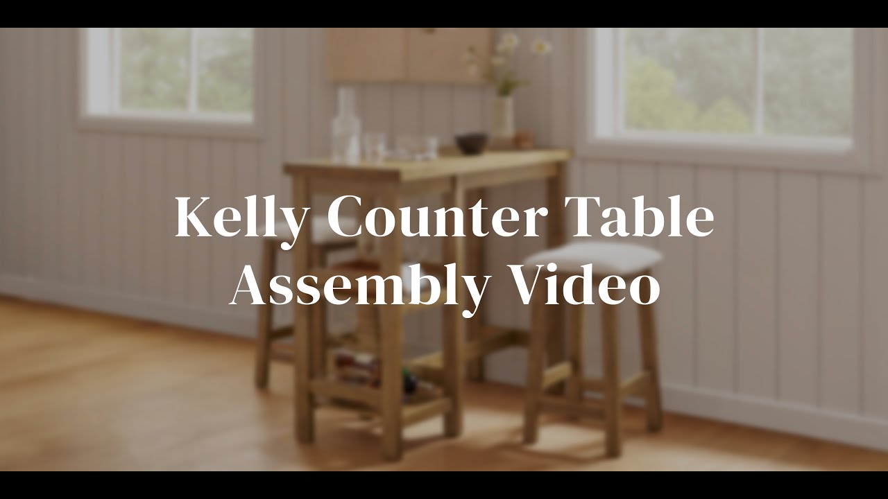 Mopio Kelly Counter Table Assembly Video - YouTube