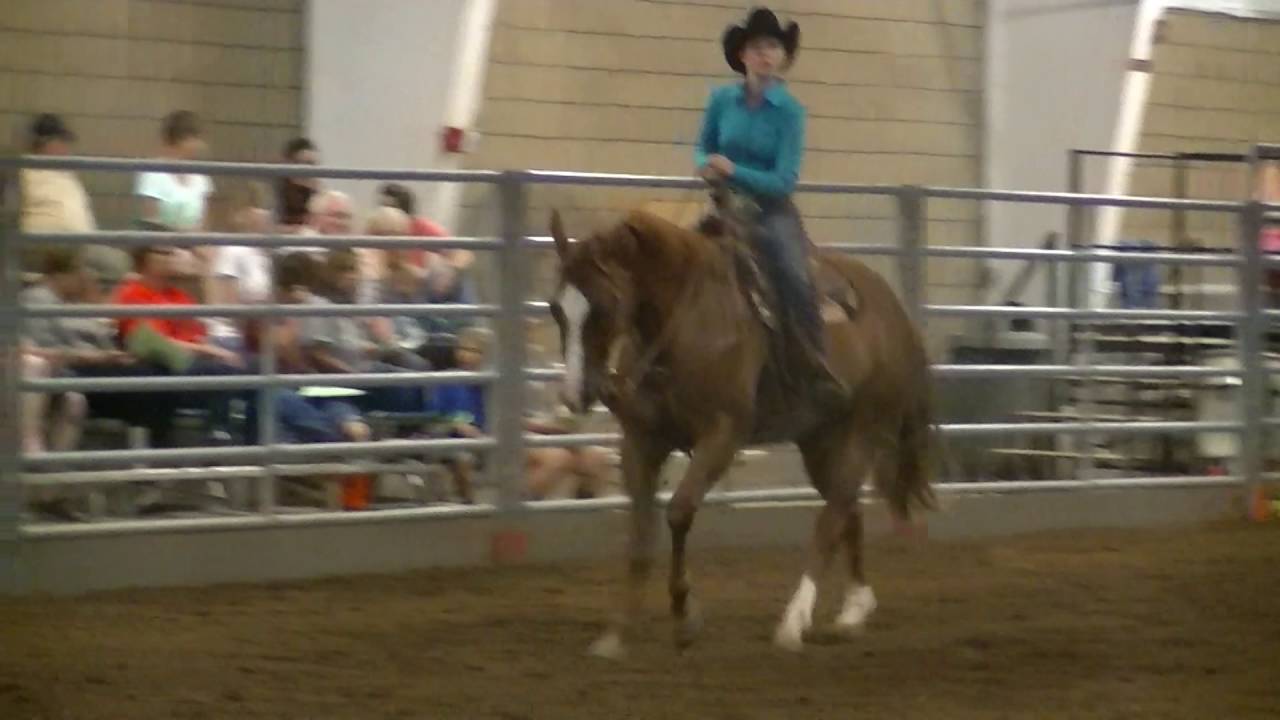 ranch pleasure rail work with jessie - YouTube