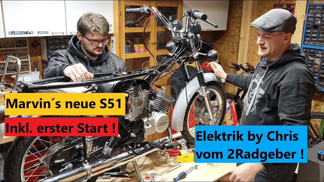 Marvin´s neue Simson S51 ! Elektrik by Chis vom 2Radgeber und erster ...