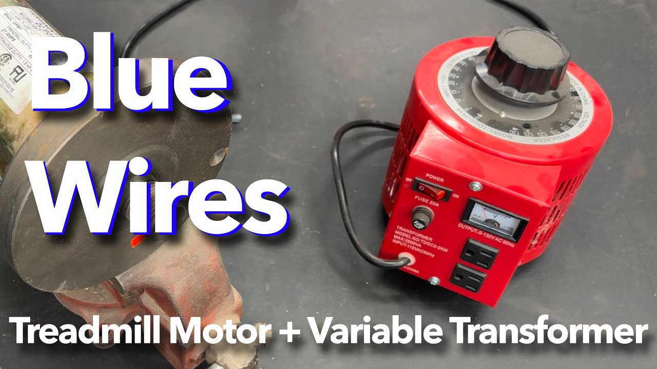 Hooking up a Treadmill Motor to a Variac & Bridge Rectifier Using Blue ...