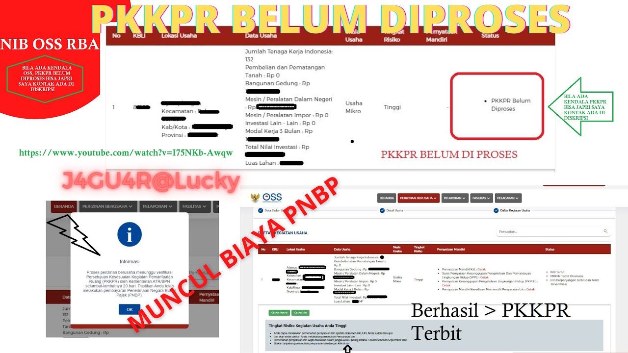 INFO TERUPDATE MENGATASI IJIN NIB OSS KENDALA PKKPR BELUM DIPROSES ...