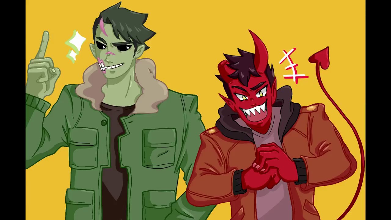 [SPEEDPAINT] Monster Prom: Brian and Damien! - YouTube
