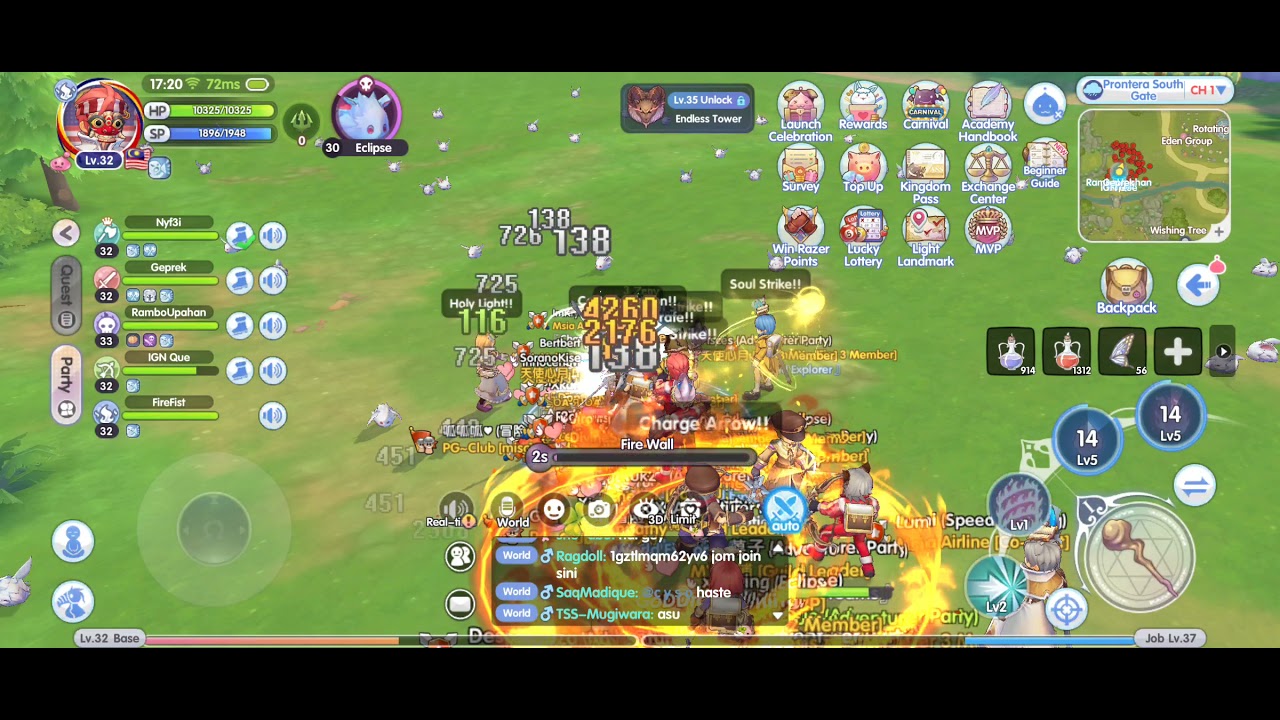 Ragnarok X: Next Generation - mini boss Eclipse - YouTube