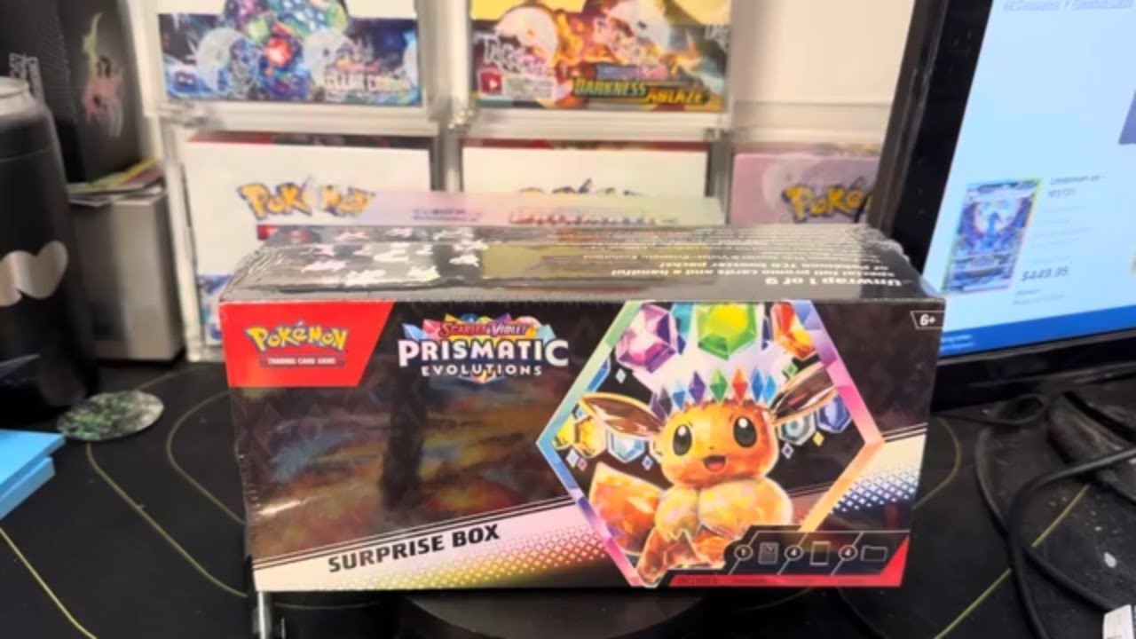 Pokémon Prismatic Evolutions Surprise Box Opening! - YouTube