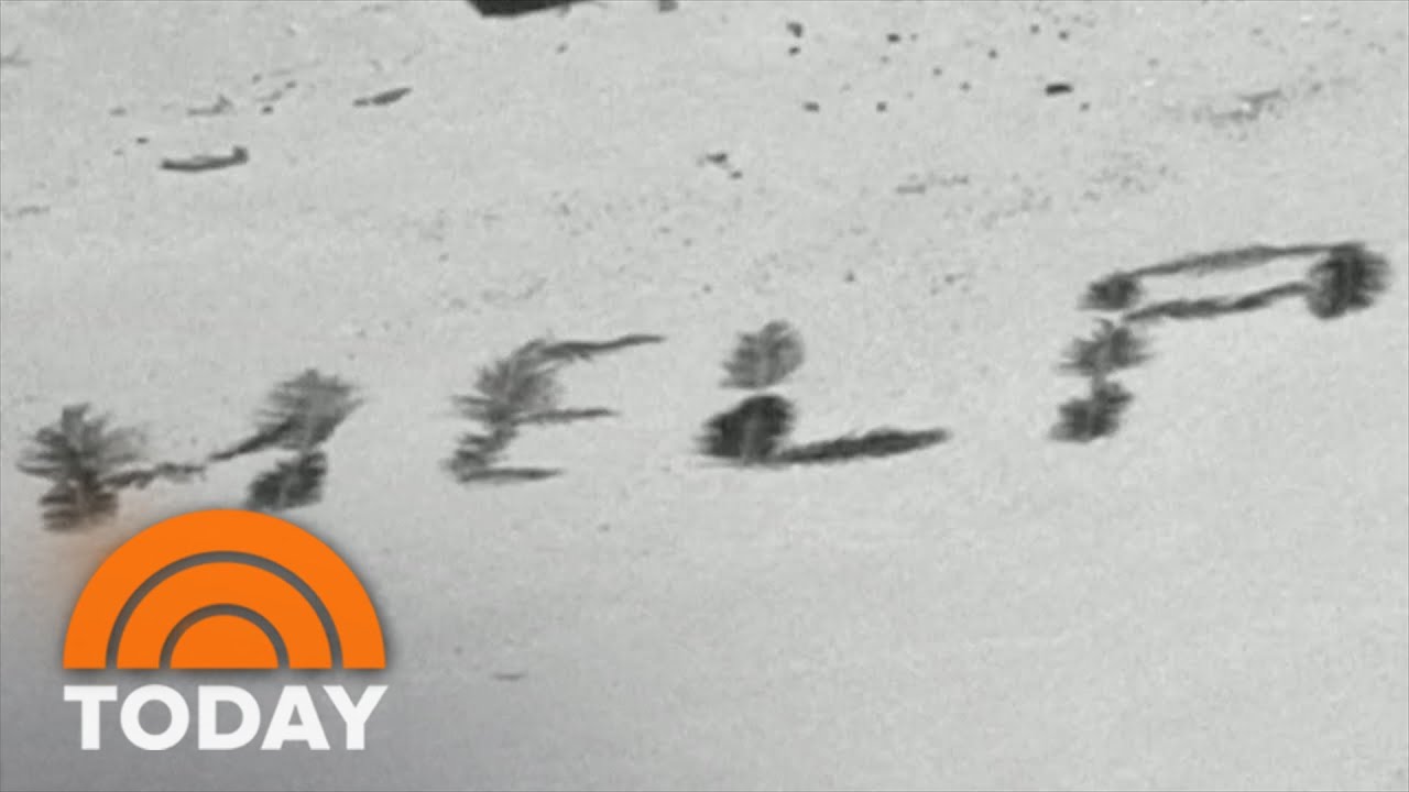Stranded sailors rescued after spelling ‘help’ with palm leaves - YouTube