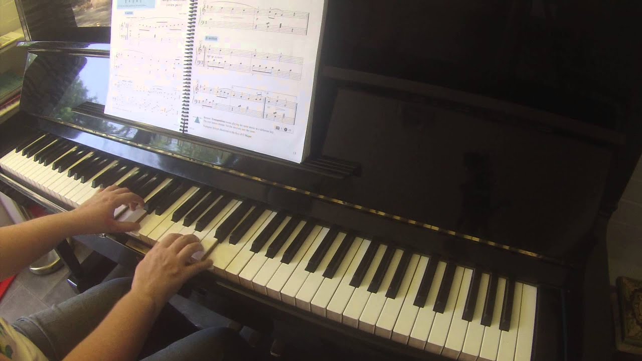 Allegro Moderato Adult Piano Adventures all-in-one lesson book 2 - YouTube