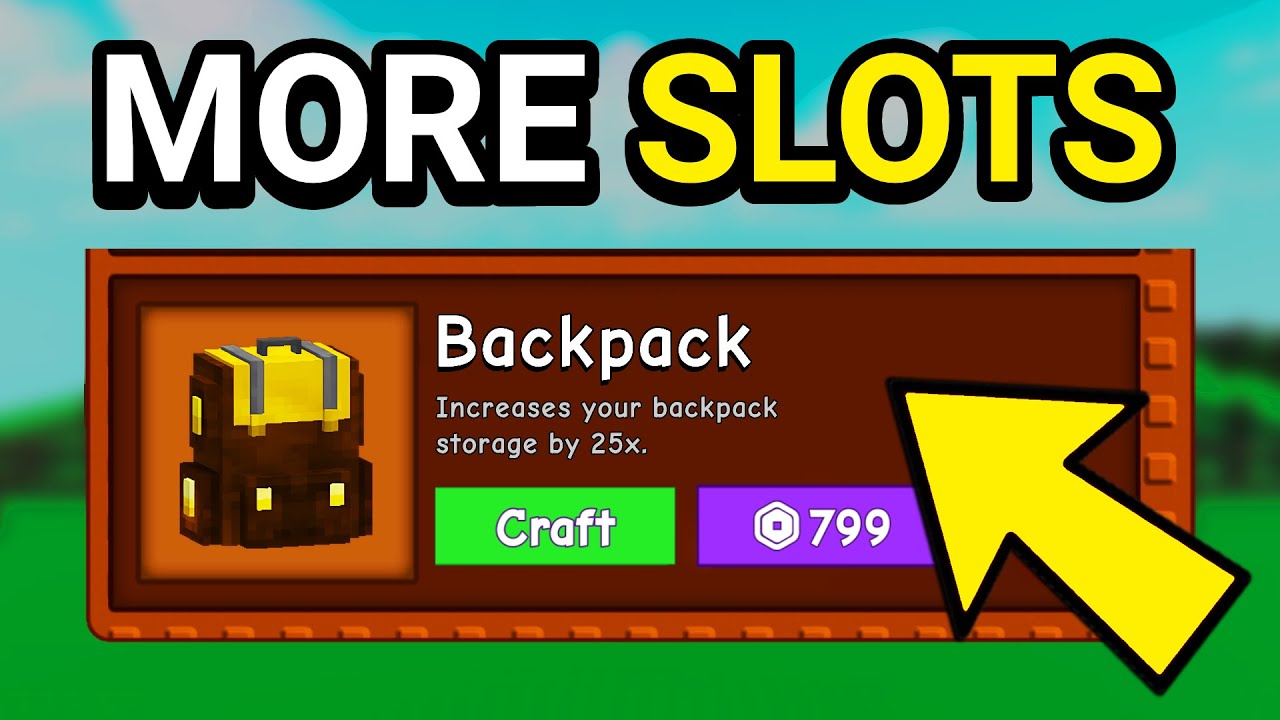 How To INCREASE Backpack Space In Grow A Garden (Roblox) - YouTube
