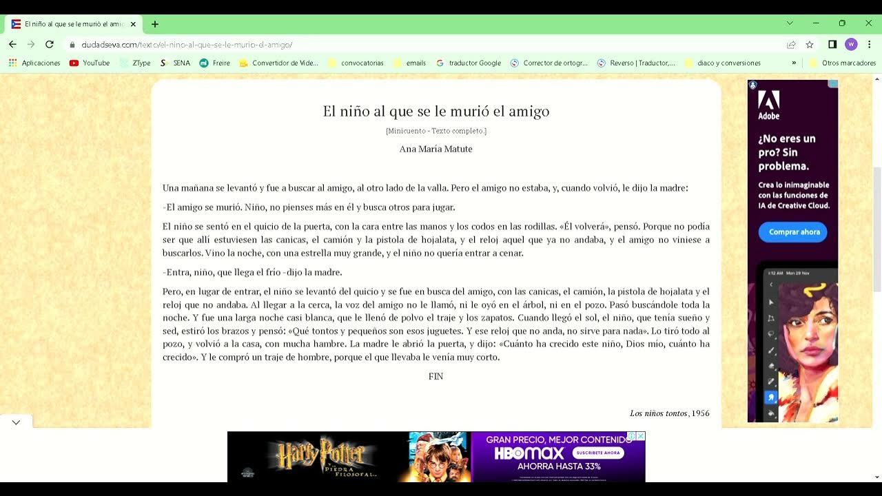 El niño al que se le murió el amigo Ana María Matute Ciudad Seva Luis ...