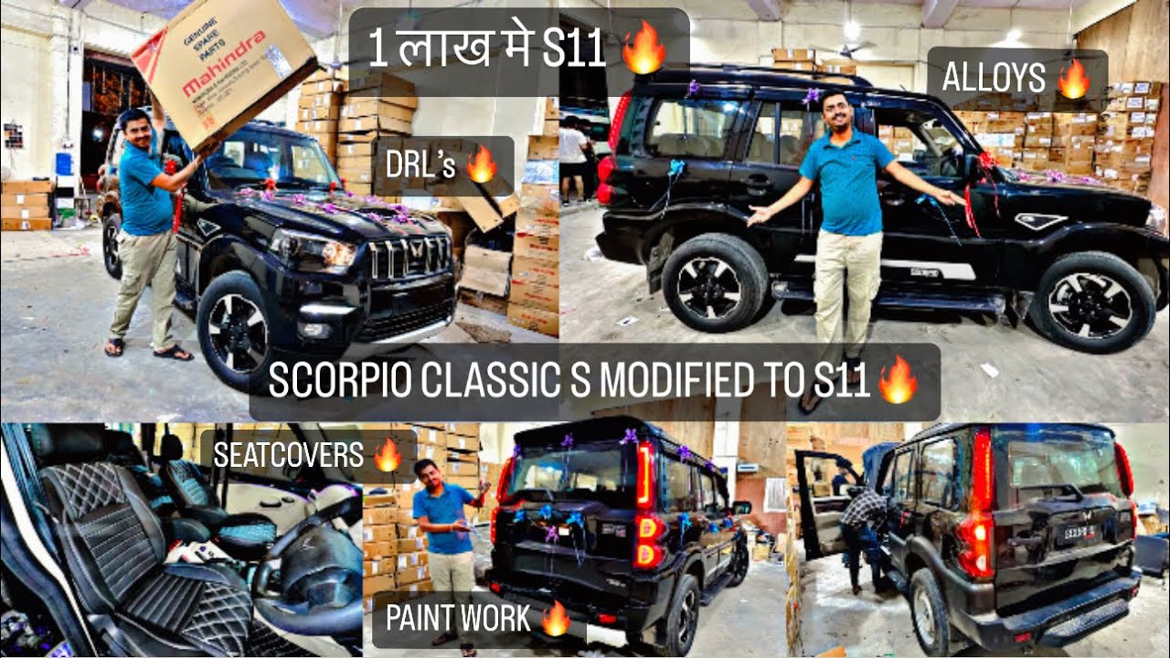 SCORPIO CLASSIC MODIFIED S TO S11 1 लाख मे S11 BUDGET MODIFICATION ...