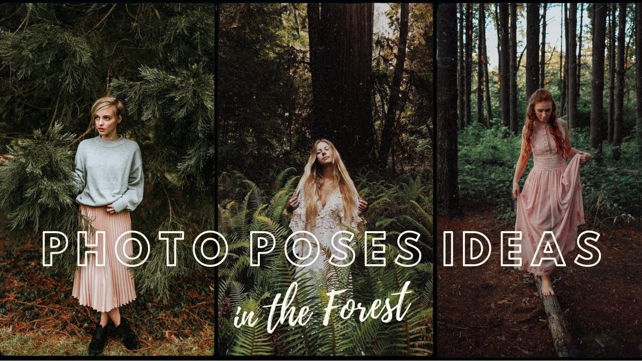 FOREST PHOTOSHOOT IDEAS | POSES IDEAS | STYLISH SEA - YouTube