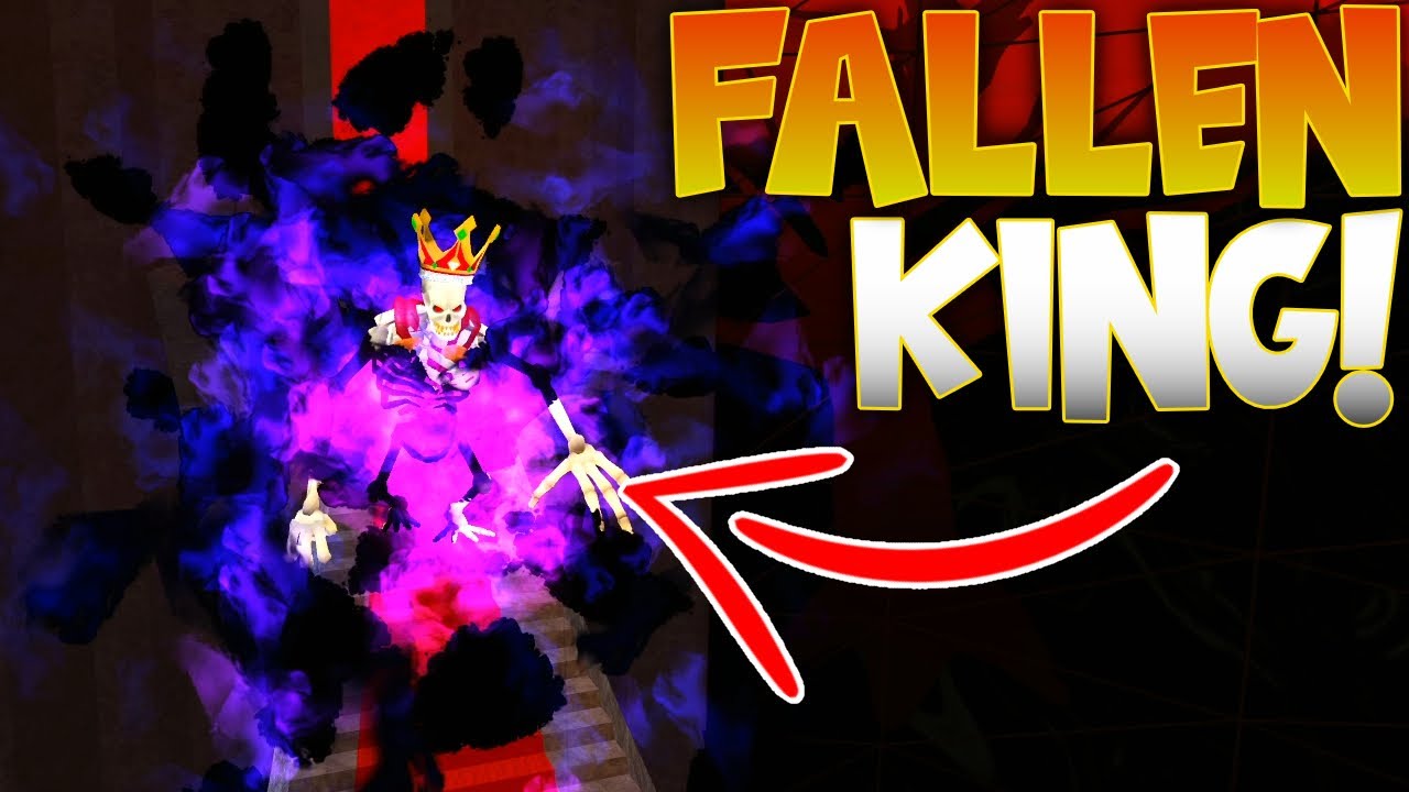 DEFEATING The "FALLEN KING" BOSS *Halloween Part 2* World Zero Roblox ...