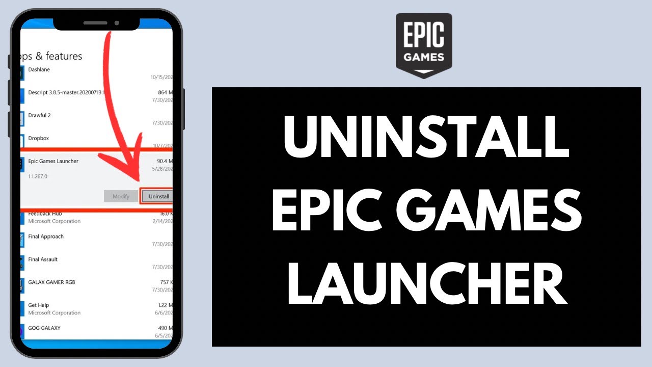 How to Uninstall Epic Games Launcher (Quick & Easy!) - YouTube