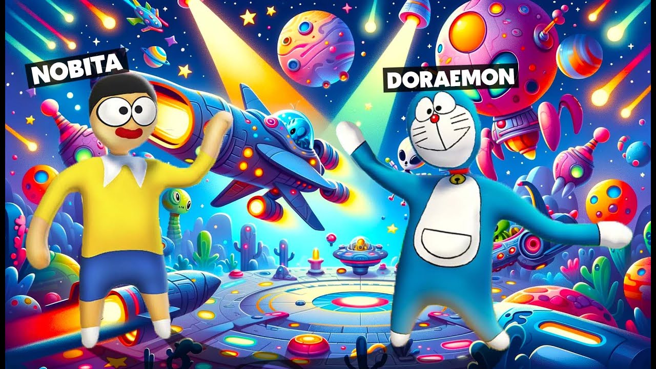 DORAEMON And NOBITA Went On Space Exploration In HFF! - YouTube