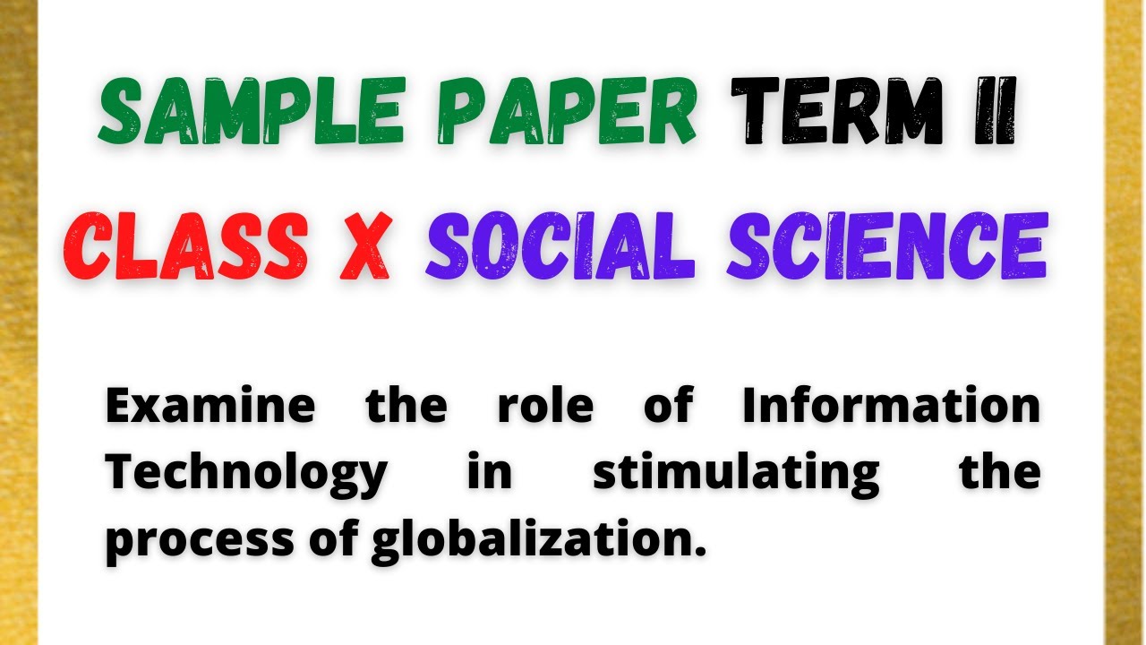 Examine the role of Information Technology in stimulating the process ...