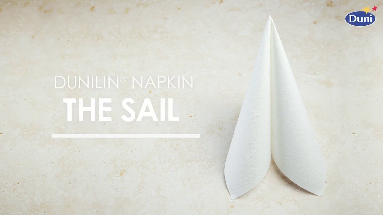 EASY NAPKIN FOLDING – SAIL - YouTube