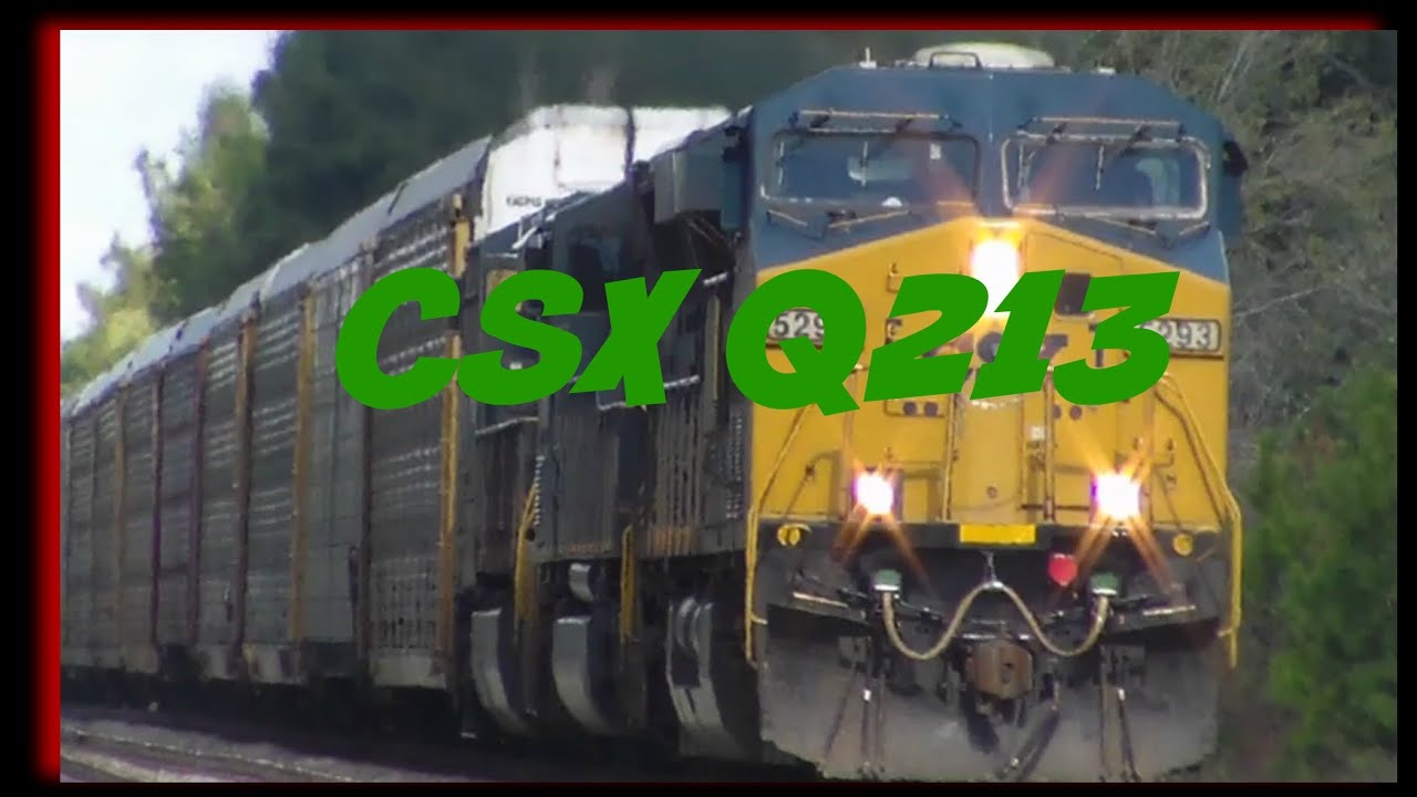 CSX Trains 2015: CSX Q213 Auto Rack: 11-23-15 - YouTube