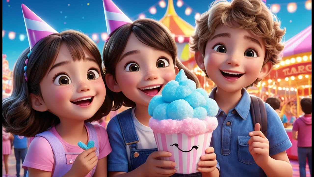 Cotton Candy, Cotton Candy, Sweet and Light Rhyme Song | Lyrics for ...