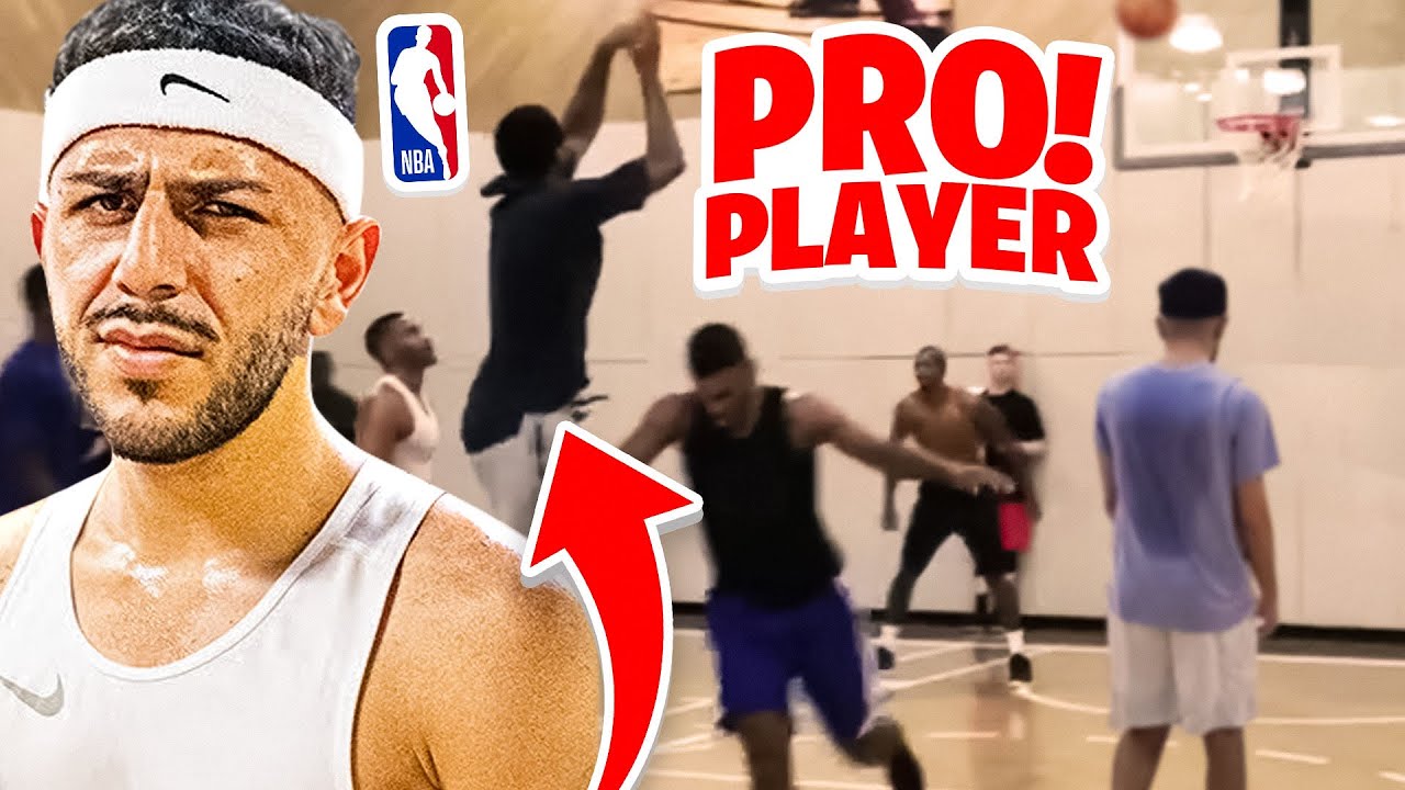 INTENSE Basketball Game vs Pro Player! *Brawadis Pick Up Basketball ...