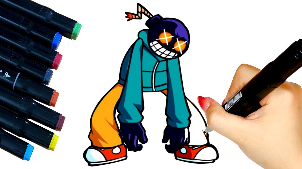 How To Draw Fun Sized Whitty From Friday Night Funkin Fun Sized My