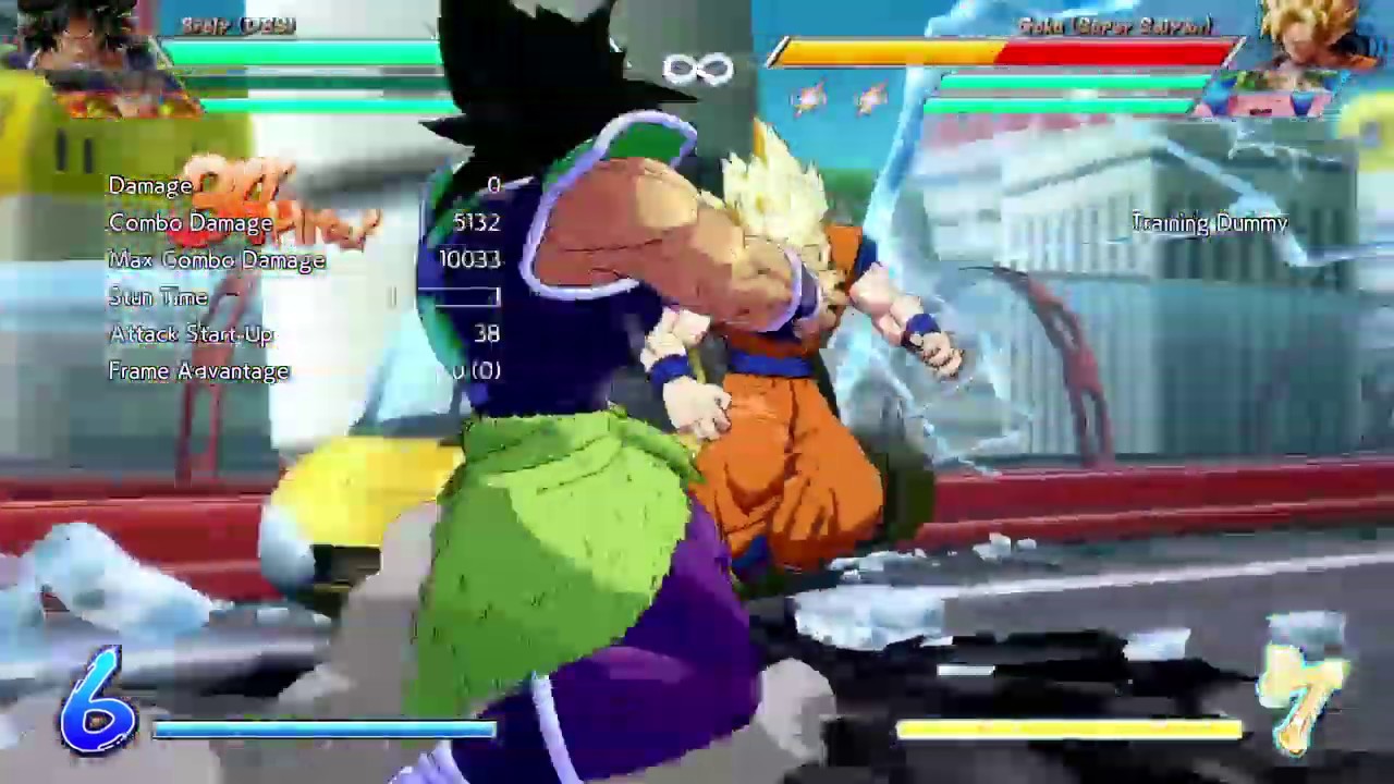 Broly meteor shower super quick simple combo scrap note... - YouTube