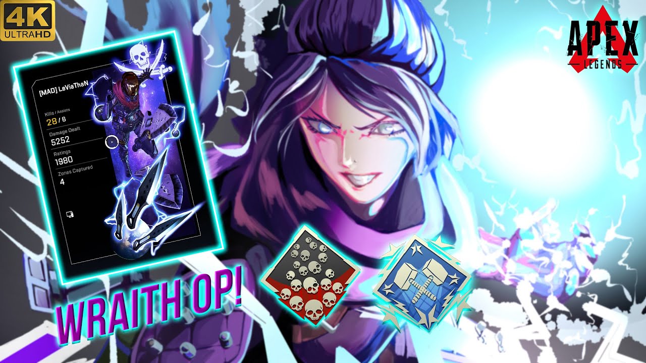 28 Kills 5K Damage w/ Wraith 🗡️ & R99 (Apex Legends) - YouTube