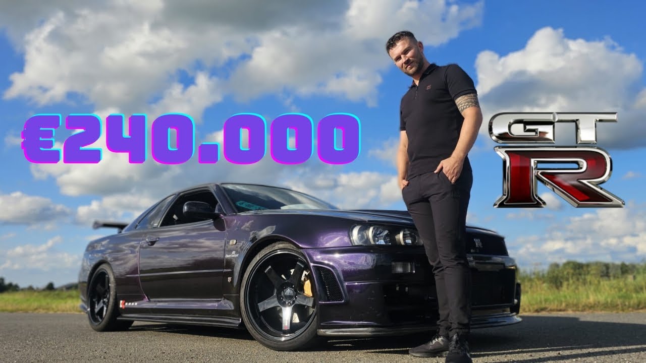 EEN RONDJE IN DE NISSAN SKYLINE R34 GTR VAN €240.000. - YouTube