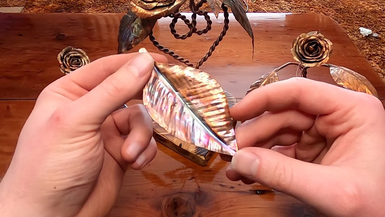 Making a simple copper leaf #howto - YouTube