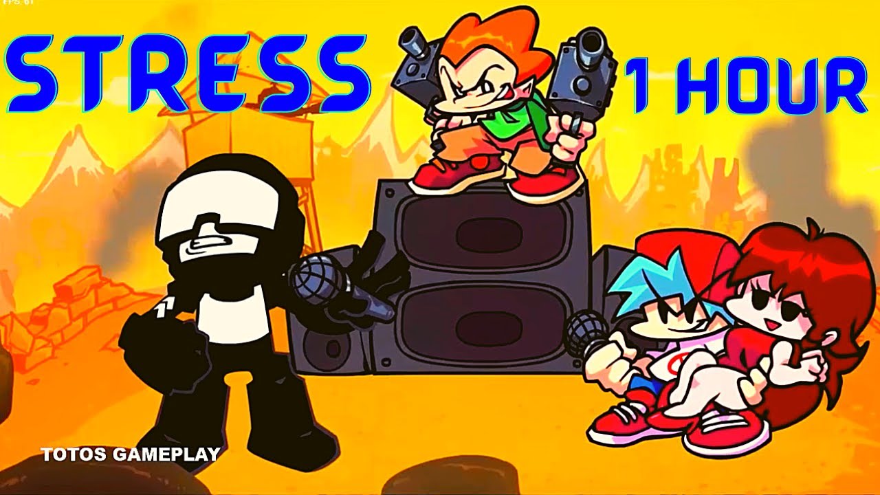 Friday Night Funkin' - Week 7 Stress 1 Hour - YouTube