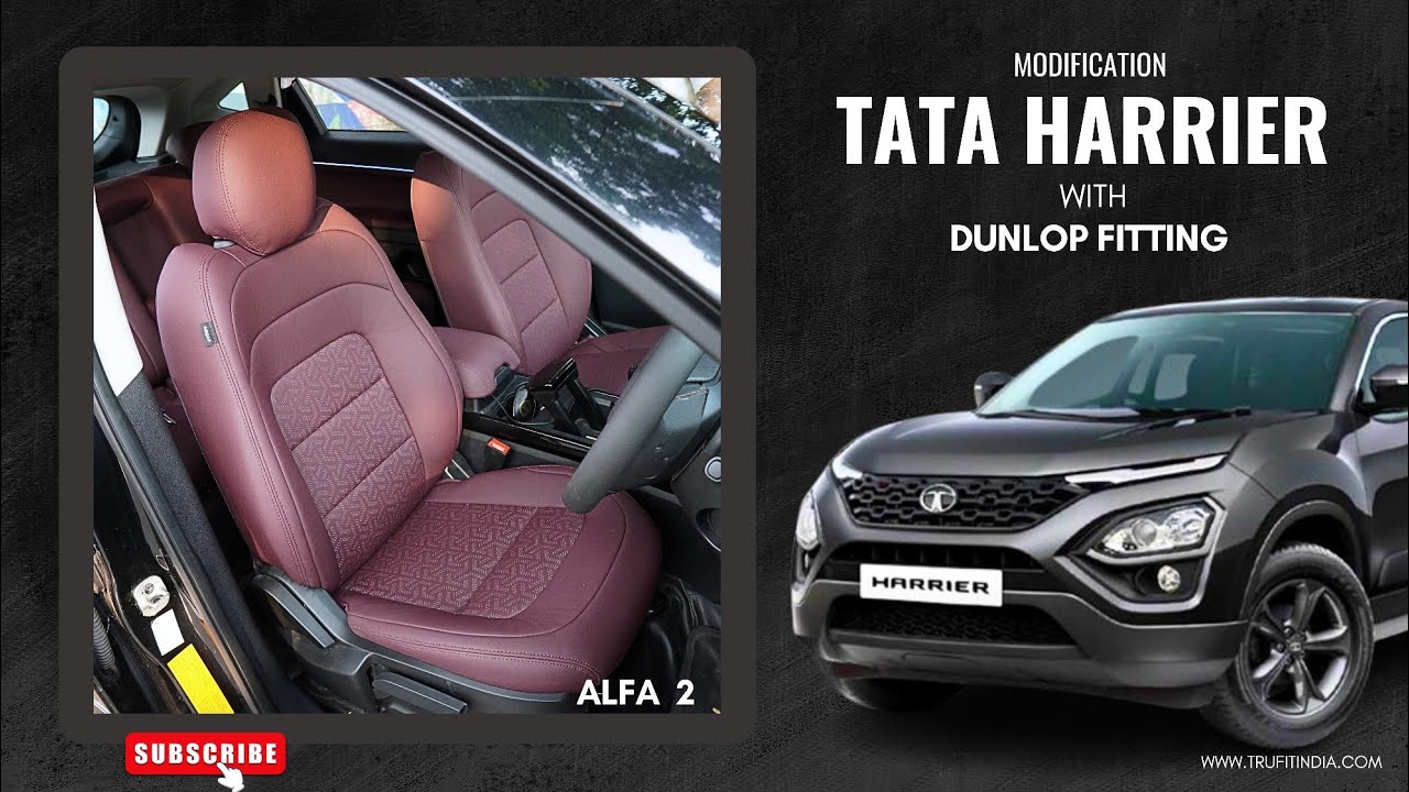 Modification | Tata Harrier | Dunlop Fitting | Alfa 2 Material | Wine ...