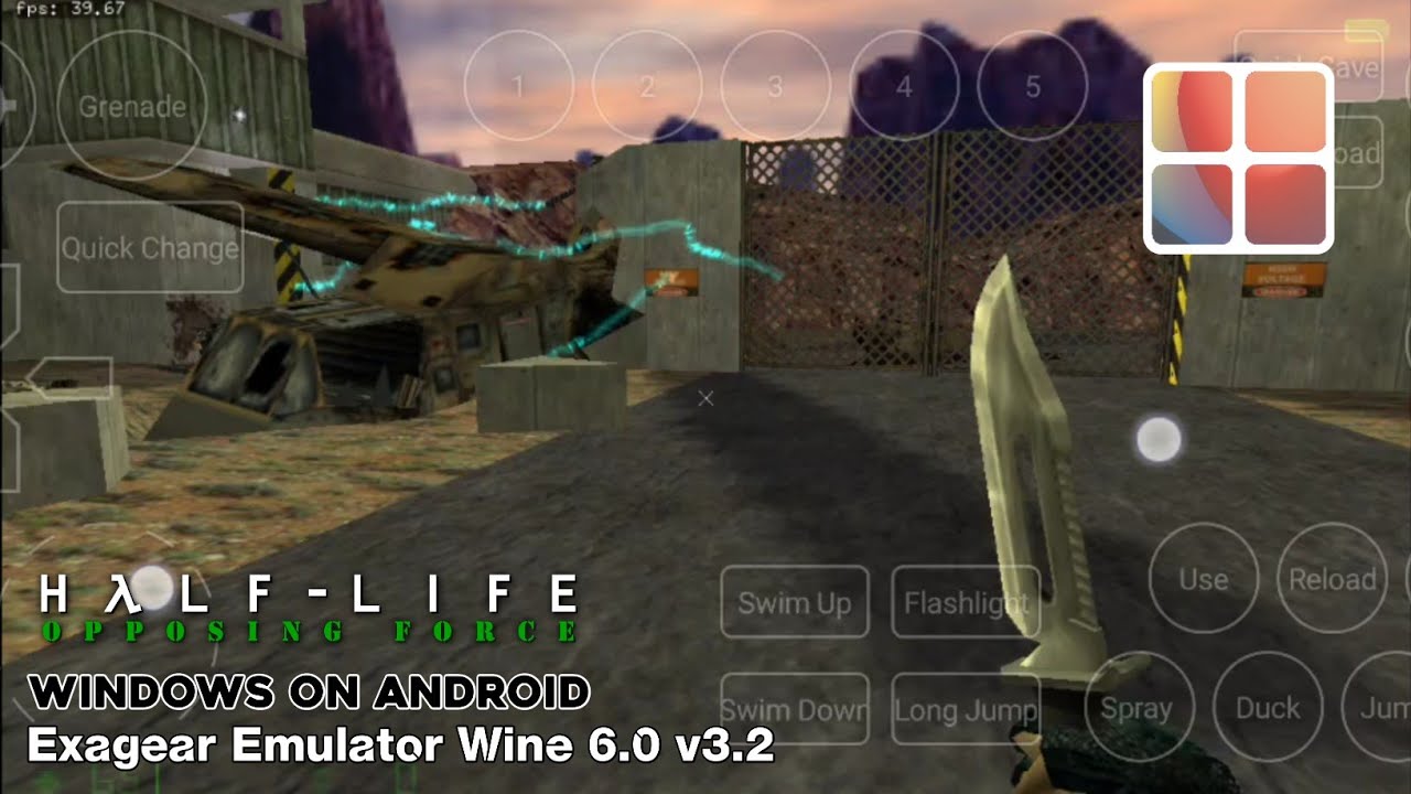 Half-Life: Opposing Force (Windows) Android Gameplay | Exagear Emulator Wine 6.0 v3.2 - YouTube