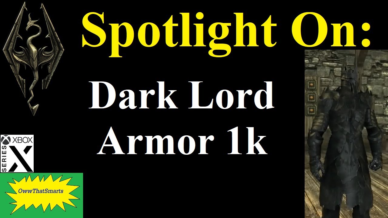 Skyrim - Spotlight On: Dark Lord Armor 1k - YouTube