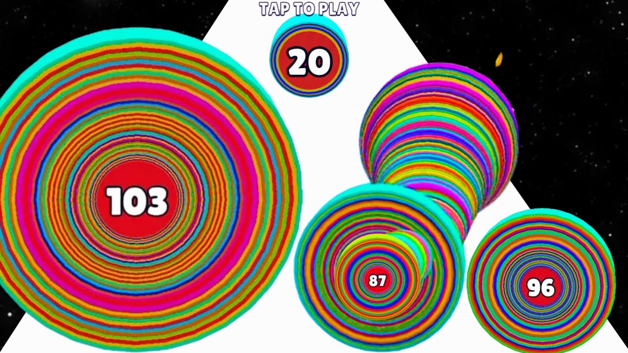 Level Up Circles vs Level Up Runner - ASMR Gameplay (Max Level, Math ...