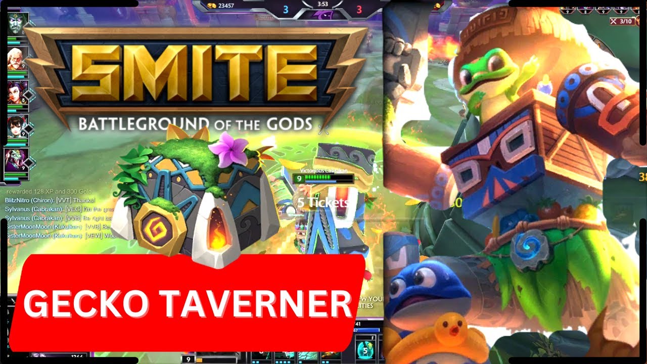 Gecko Taverner Cabrakan Skin | SMITE | Casual Arena (PC) - YouTube
