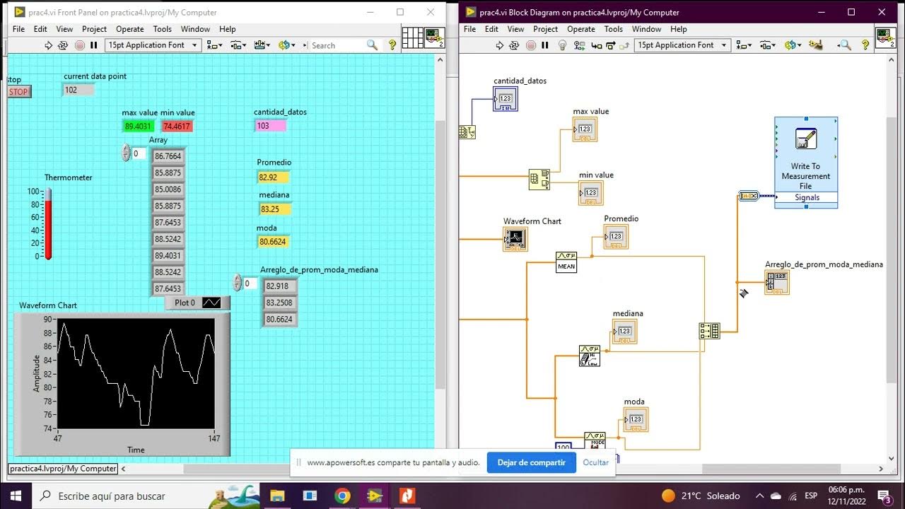 Análisis de señales usando LabVIEW/Practica 4 - YouTube
