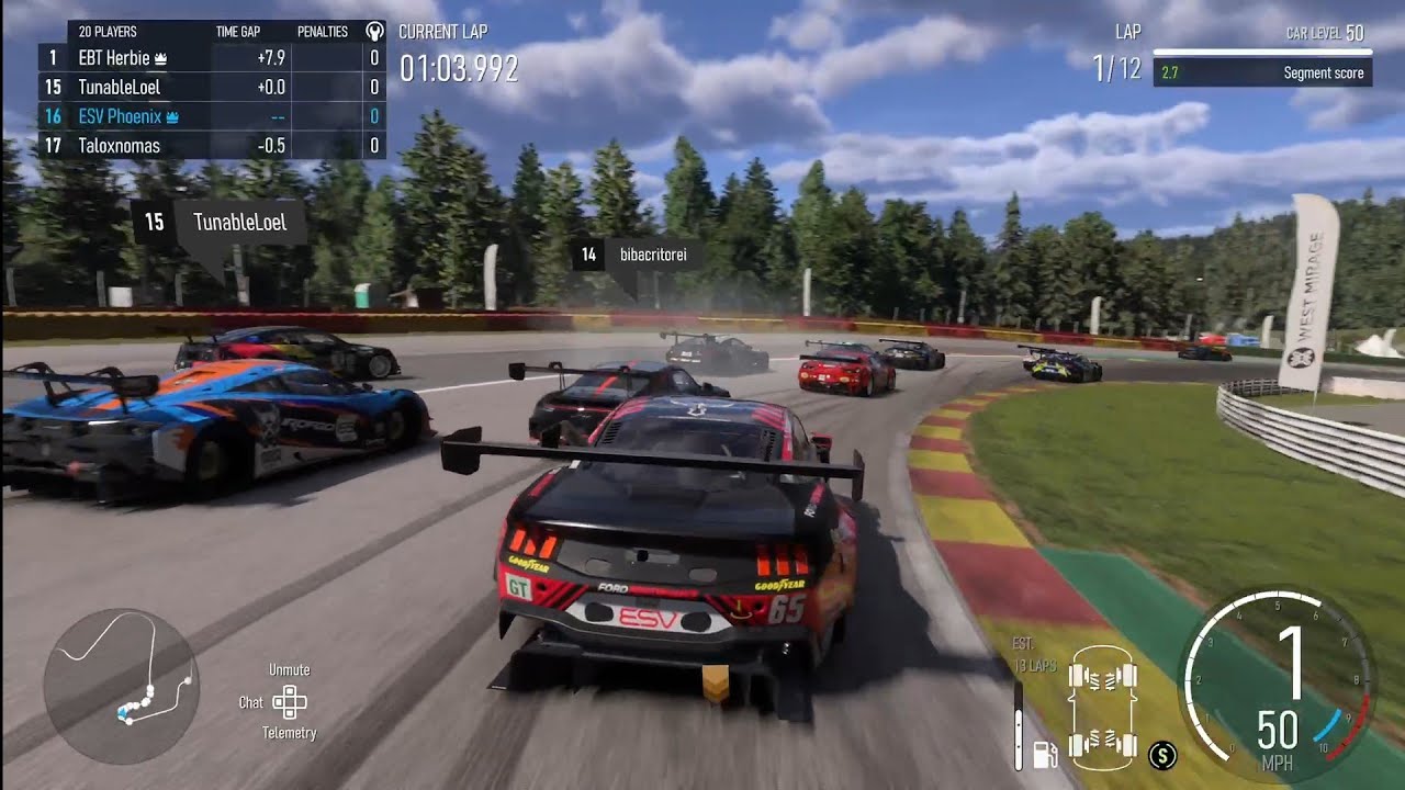 Soft Tyres only at Spa, Starting Last! Mustang GT3 (Forza Motorsport ...