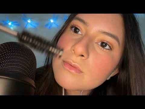 ASMR - Doing Your Eyebrows Up Close and Personal Attention (brushing and plucking) - YouTube