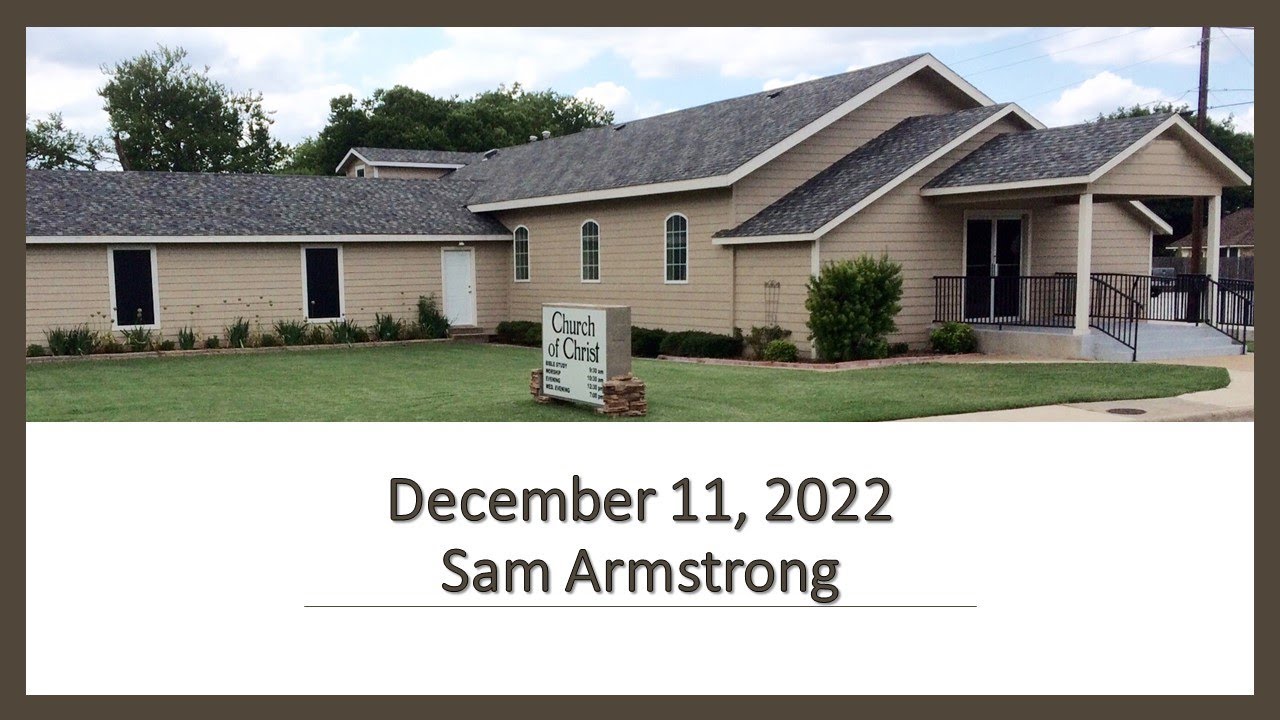 December 11, 2022 - Sam Armstrong - YouTube