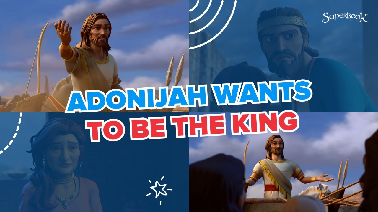 Adonijah Wants to be the King | Batang Superbook - Solomon's Temple ...