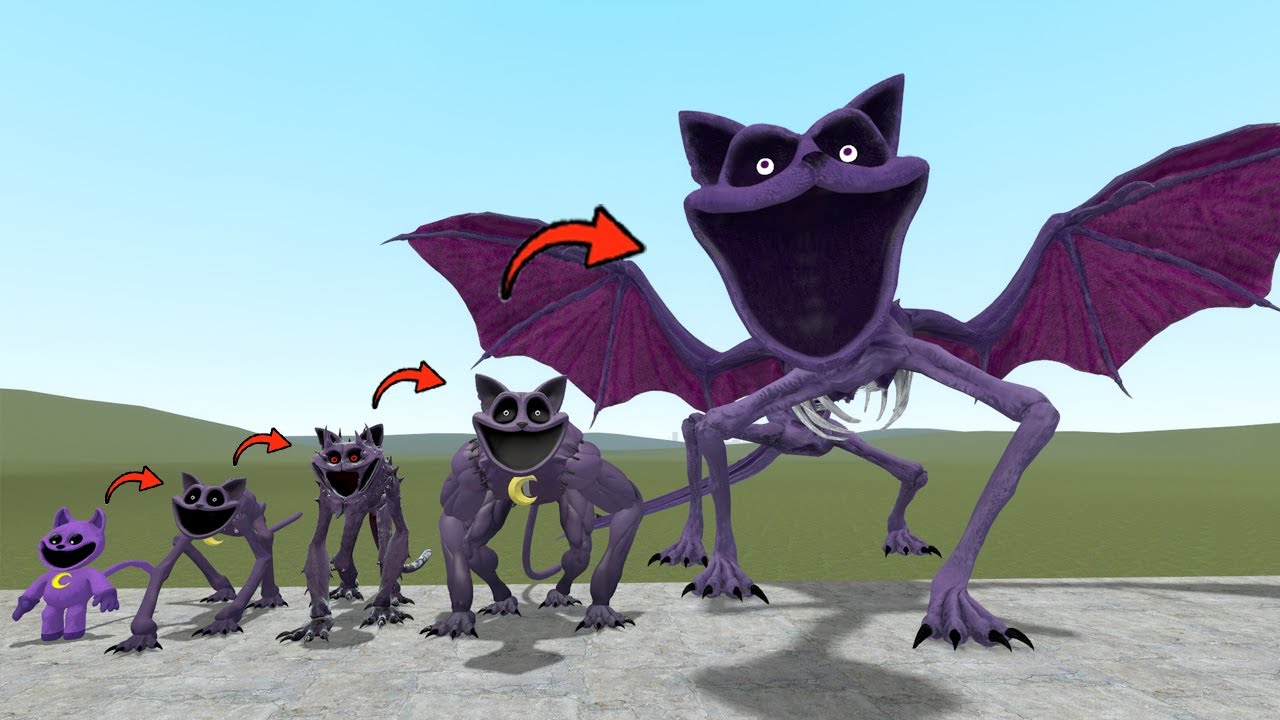 EVOLUTION OF NEW DRAGON CATNAP SMILING CRITTERS POPPY PLAYTIME CHAPTER ...