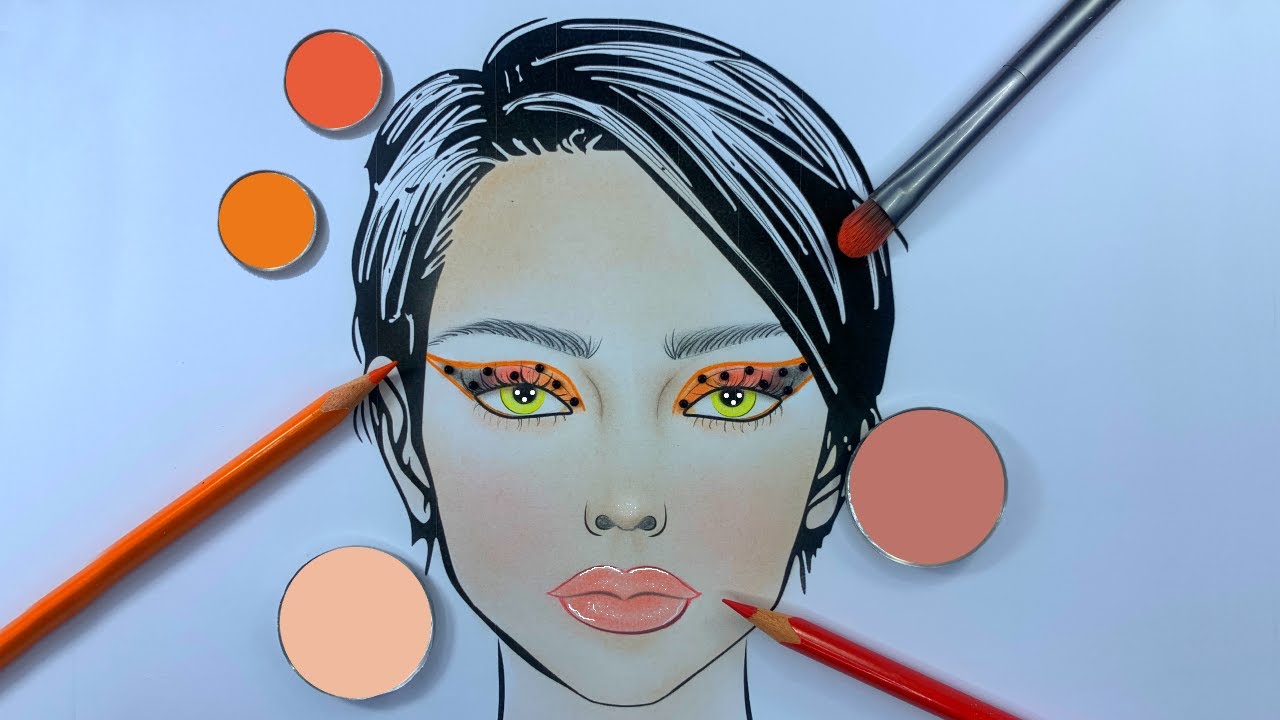 How To Do a Graphic Liner Makeup Look - Face Chart Makeup Video - YouTube