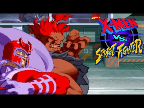 X-Men Vs Street Fighter - Akuma & Magneto - YouTube
