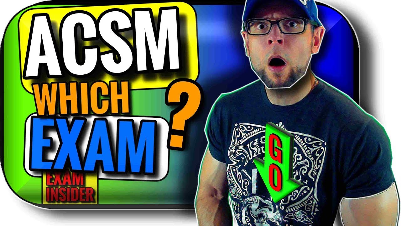 ACSM Certification Exam | Which is BEST | Insider Tips with Francis ...