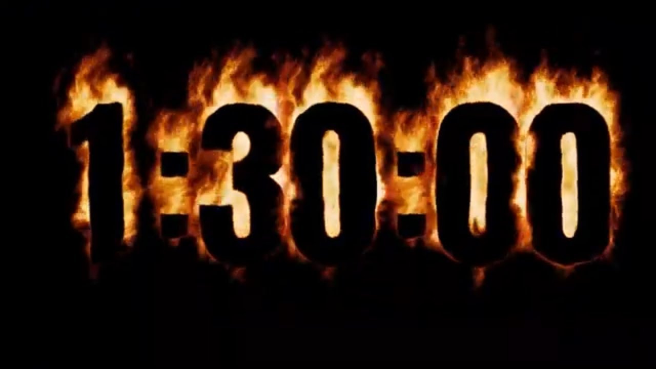 1.5 Hour timer | 90 minutes timer | fire vfx - YouTube